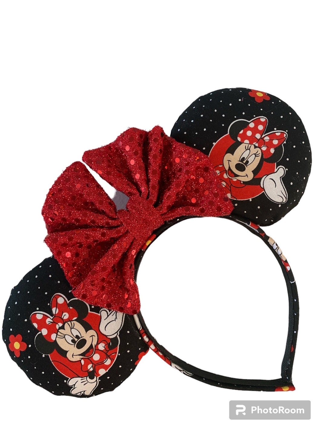 MINNIE Classic Polka Dot Magical Mouse Ears | (puffy Ears) Choose: Bow ...