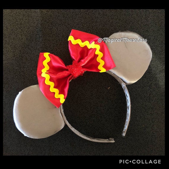 Dumbo Magical Mouse Ears with puffy ears choose: bow color & | Etsy