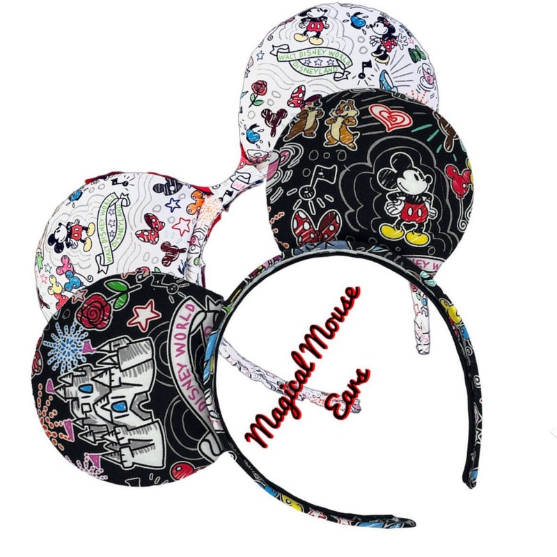Designer Mickey Ears - Etsy