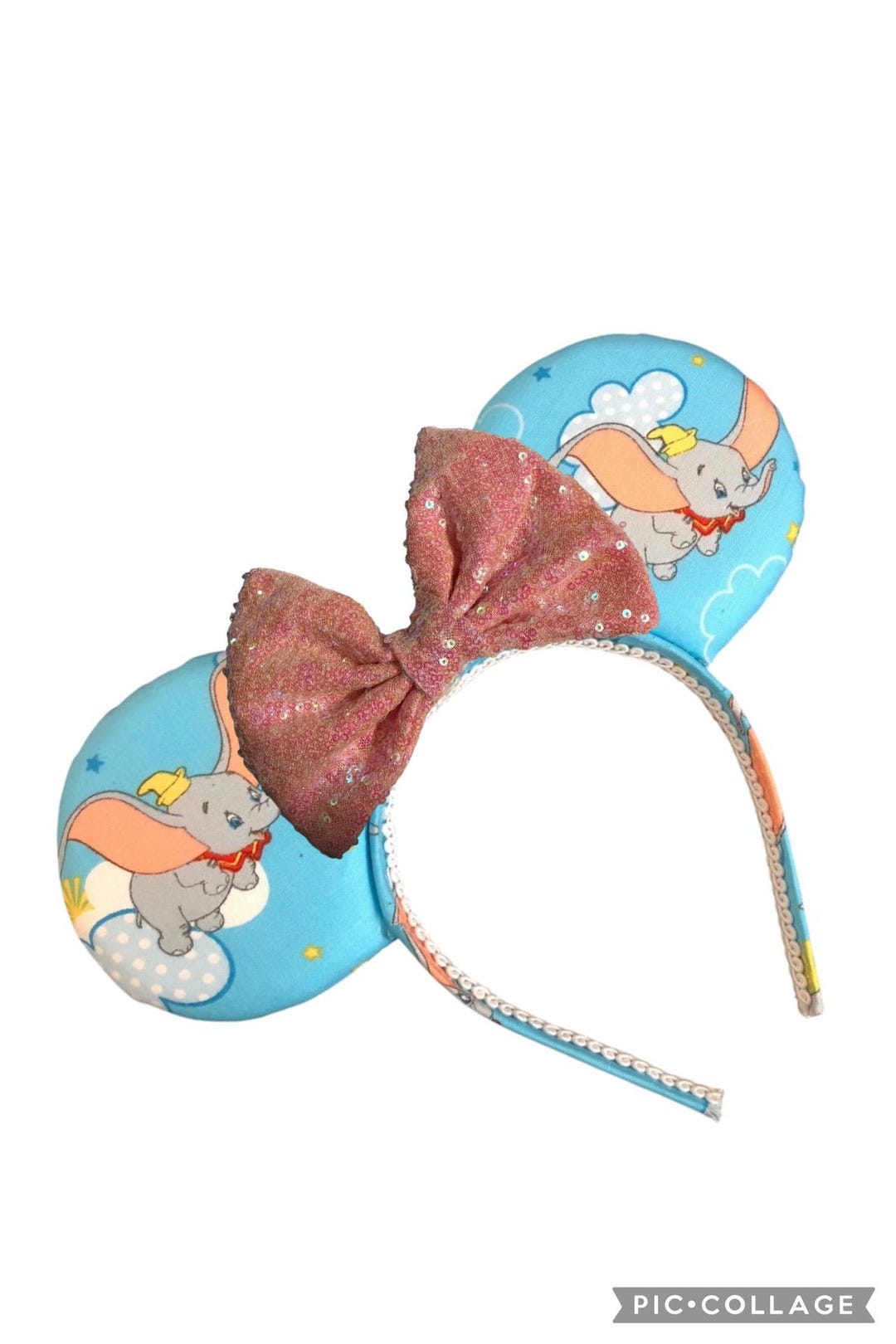 Dumbo Magical Mouse Ears | (puffy Ears) Choose: 2 Prints and Bow Color ...