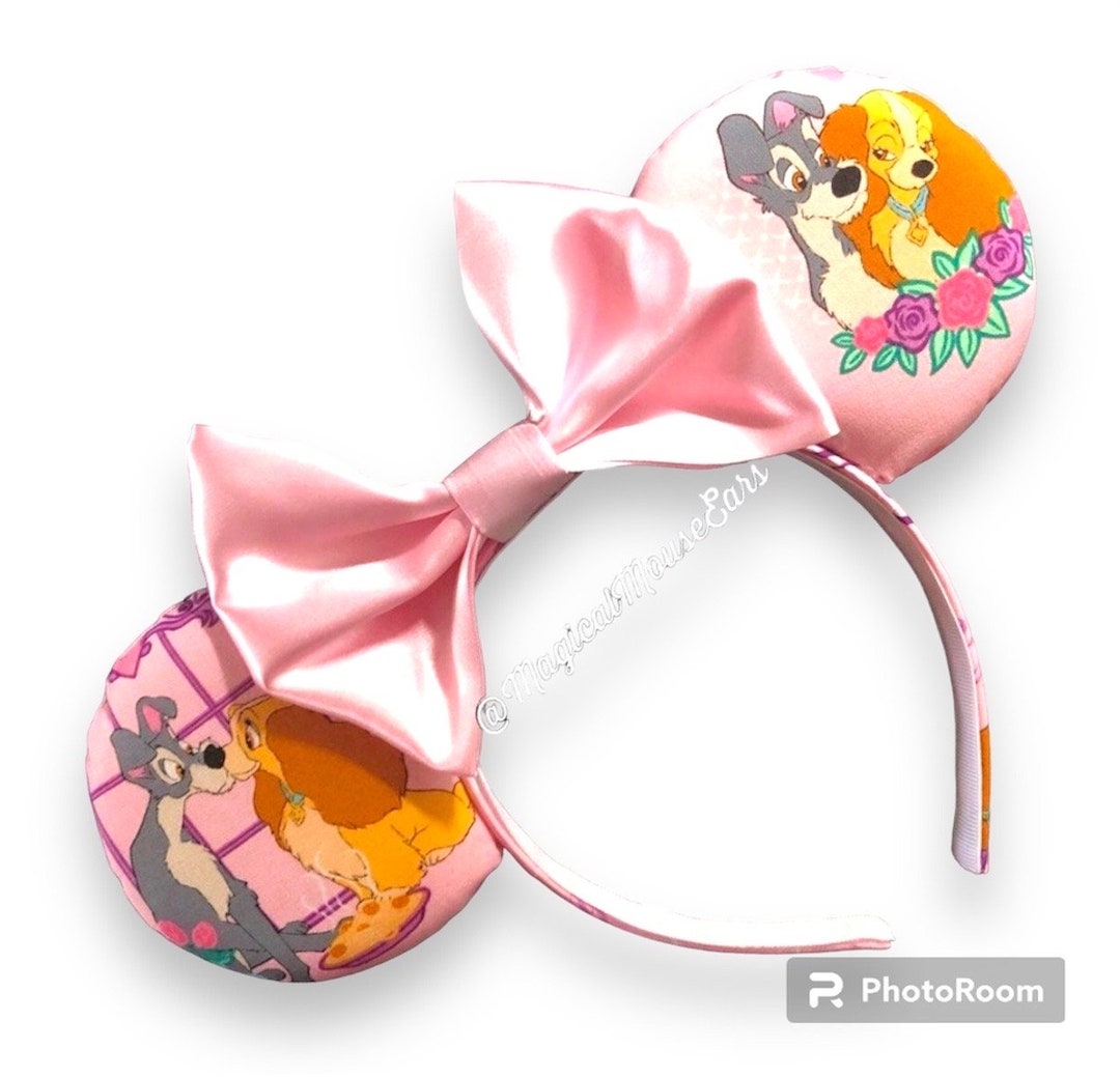 Lady and the Tramp Mouse Ears Magical Mouse Ears puffy Ears Choose: Bow ...