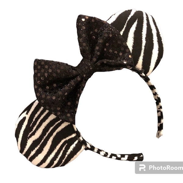 Zebra Print Minnie - Etsy