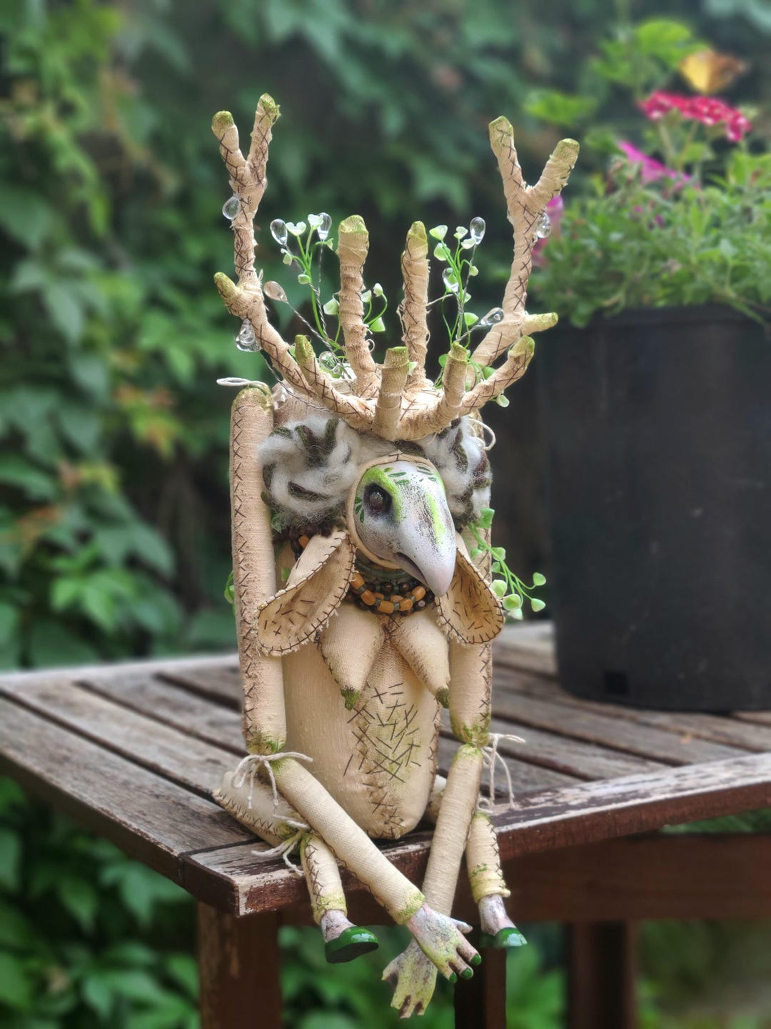 Strange Weird Cute Textile Art Doll, Forest Seedling Spirit, Different ...