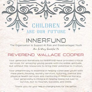 Personalized Certificate Appreciation Award Honoree Thank You Gratitude ...