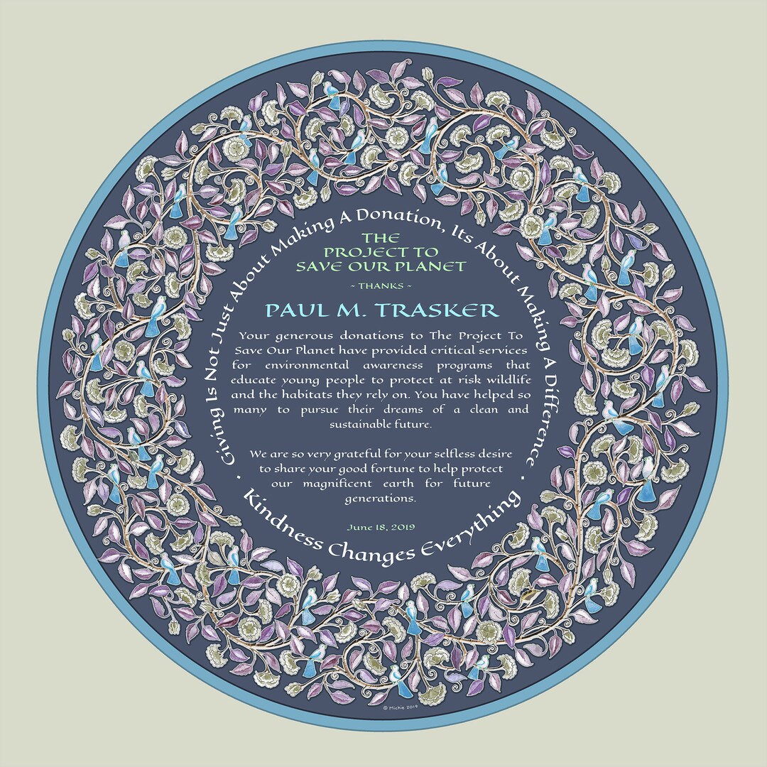 Personalized Certificate Appreciation Award Honoree Thank You Gratitude ...