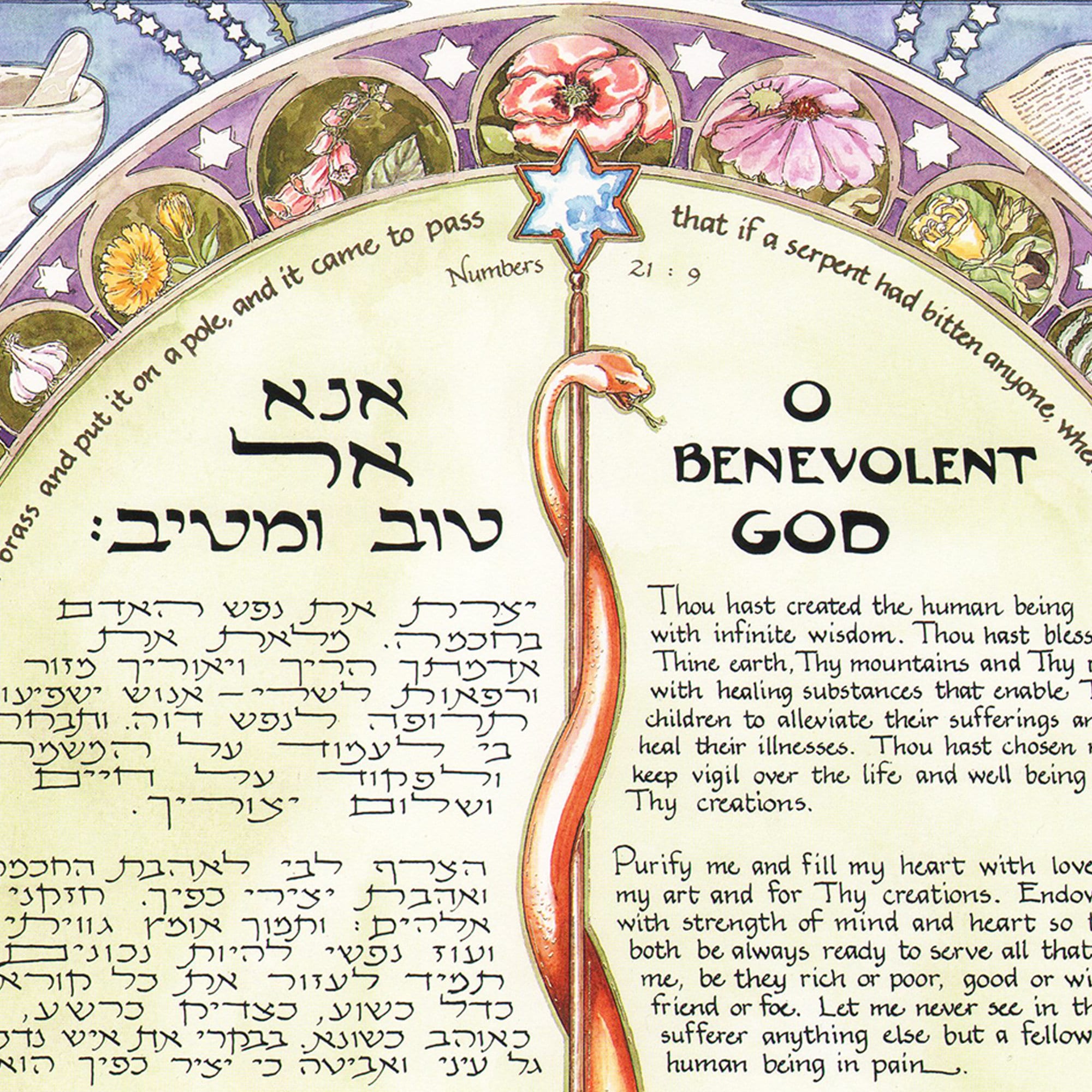 Maimonides Prayer for the Physician Jewish Doctor Gift Medical School ...