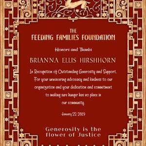 Personalized Certificate Appreciation Award Honoree Thank You Gratitude ...