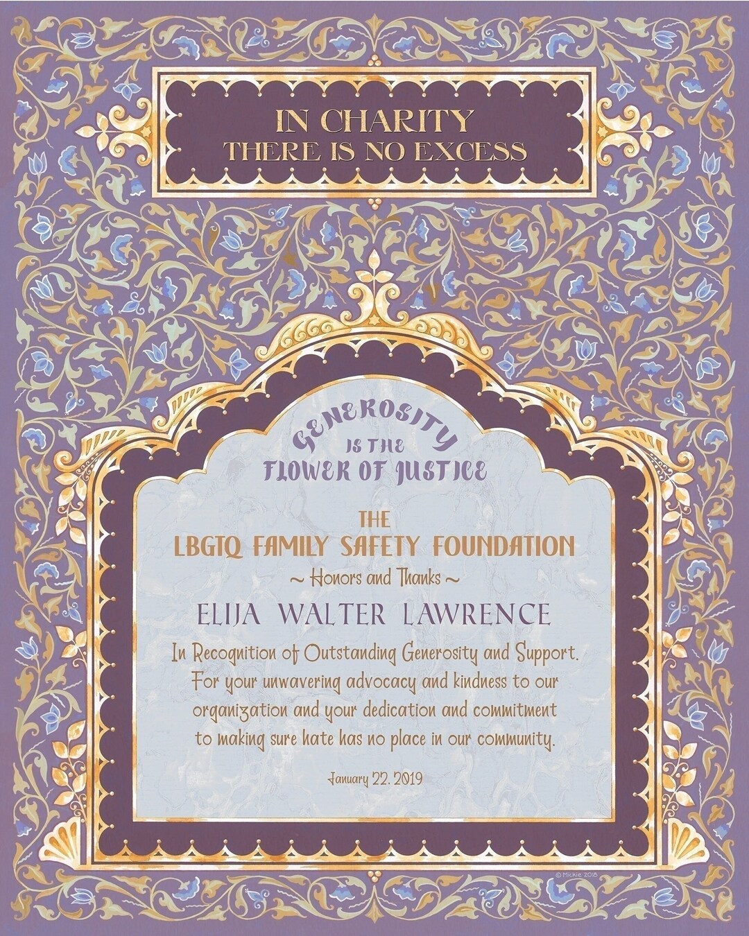 Personalized Certificate Appreciation Award Honoree Thank You Gratitude ...