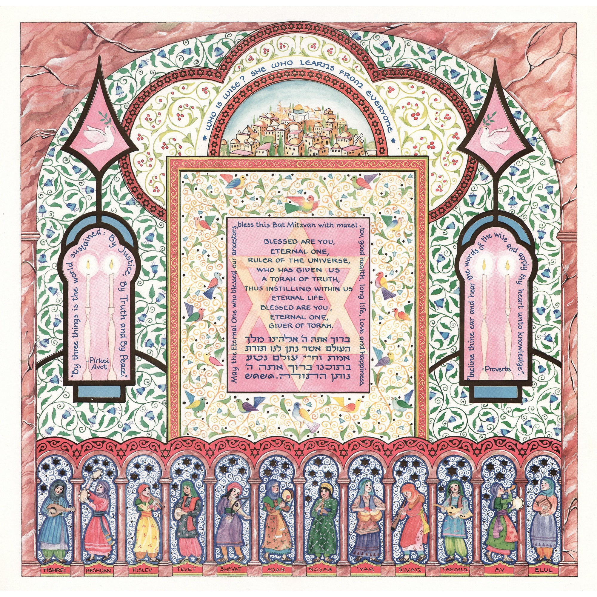 Jewish Bat Mitzvah Symbols