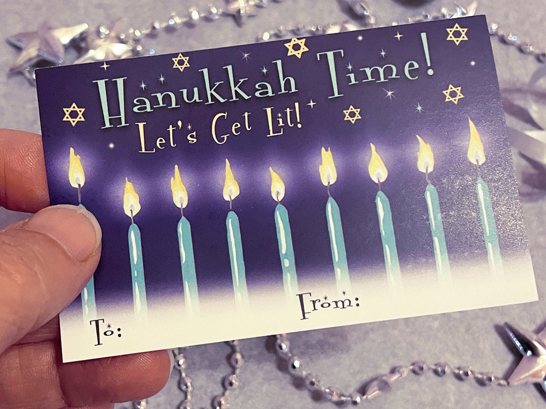 Hanukkah Stickers Set of 10 Happy Chanukah Peel and Stick To-from ...