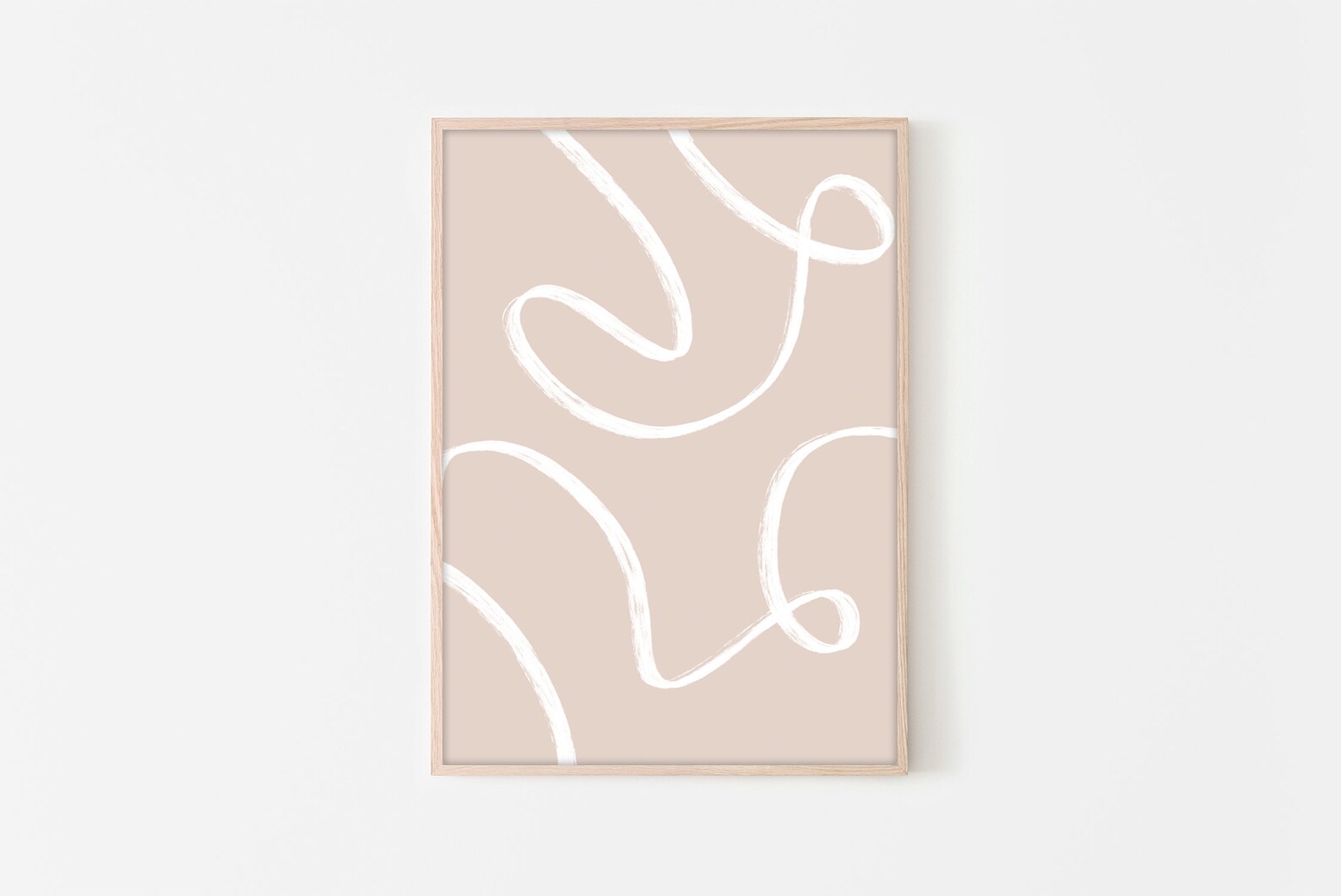 Whimsical Line Art, Earth Tone Wall Art, Modern Line Drawing - Etsy