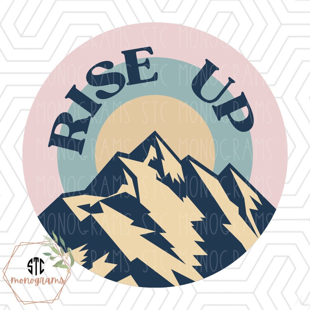 Retro Rise up SVG Cut File - PNG - DXF - Cricut - Silhouette ...