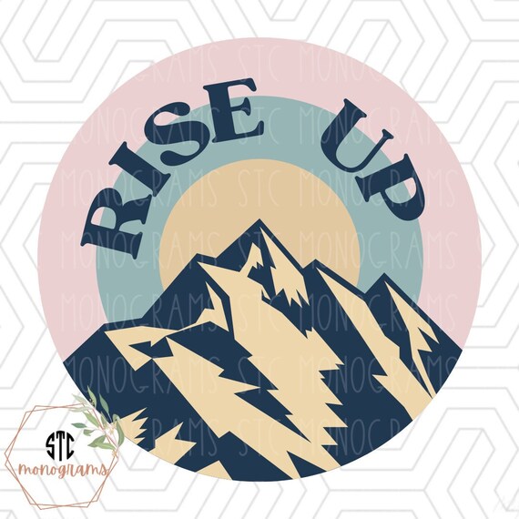 Retro Rise up SVG Cut File PNG DXF Cricut Silhouette - Etsy