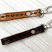 Southwestern Leather Key Fob - Handmade Western Keychain - Southwestern ...