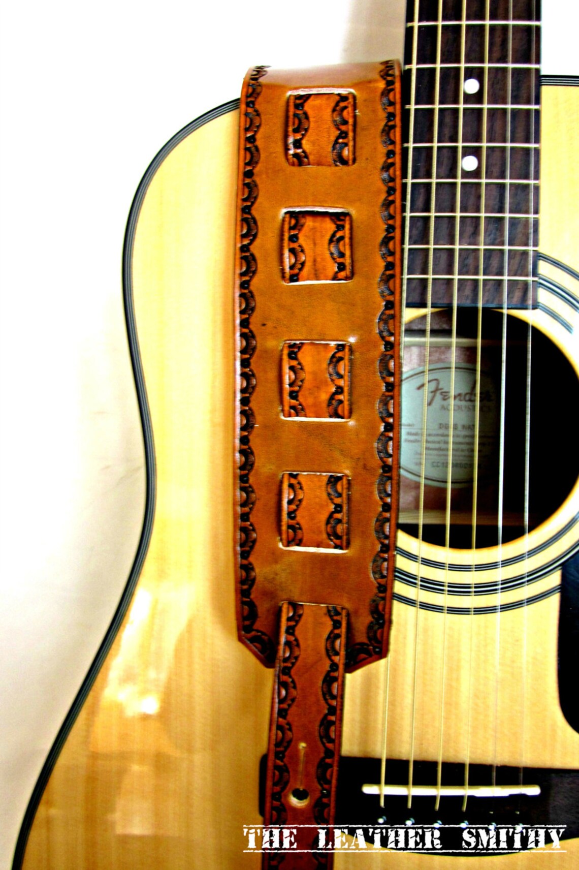 Personalized Guitar Strap With Monogrammed Initials Hand | Etsy