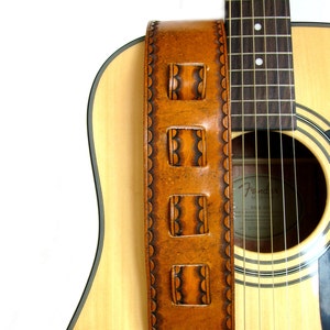 Handmade Leather Personalized Guitar Straps for Acoustic or Electric ...