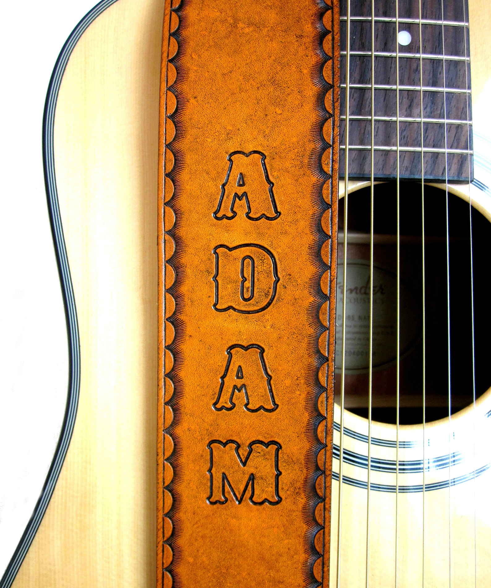 Handmade Leather Personalized Guitar Straps for Acoustic or - Etsy