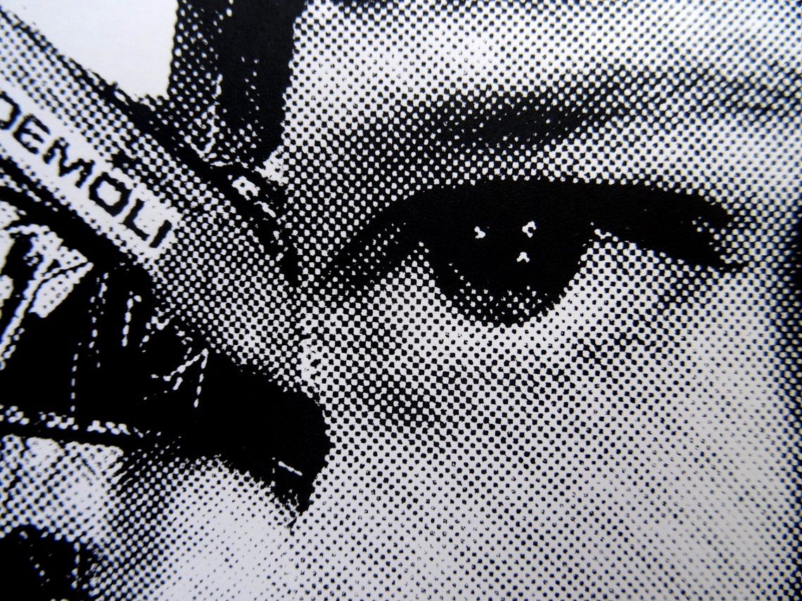 Screen Print Collage, Photomontage, Portrait/ Industrial - Etsy