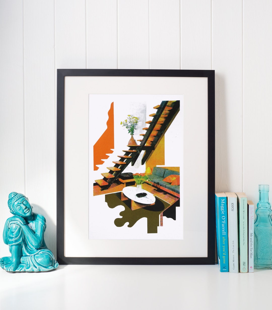 Lounge: Mid Century Modern Screenprint - Etsy