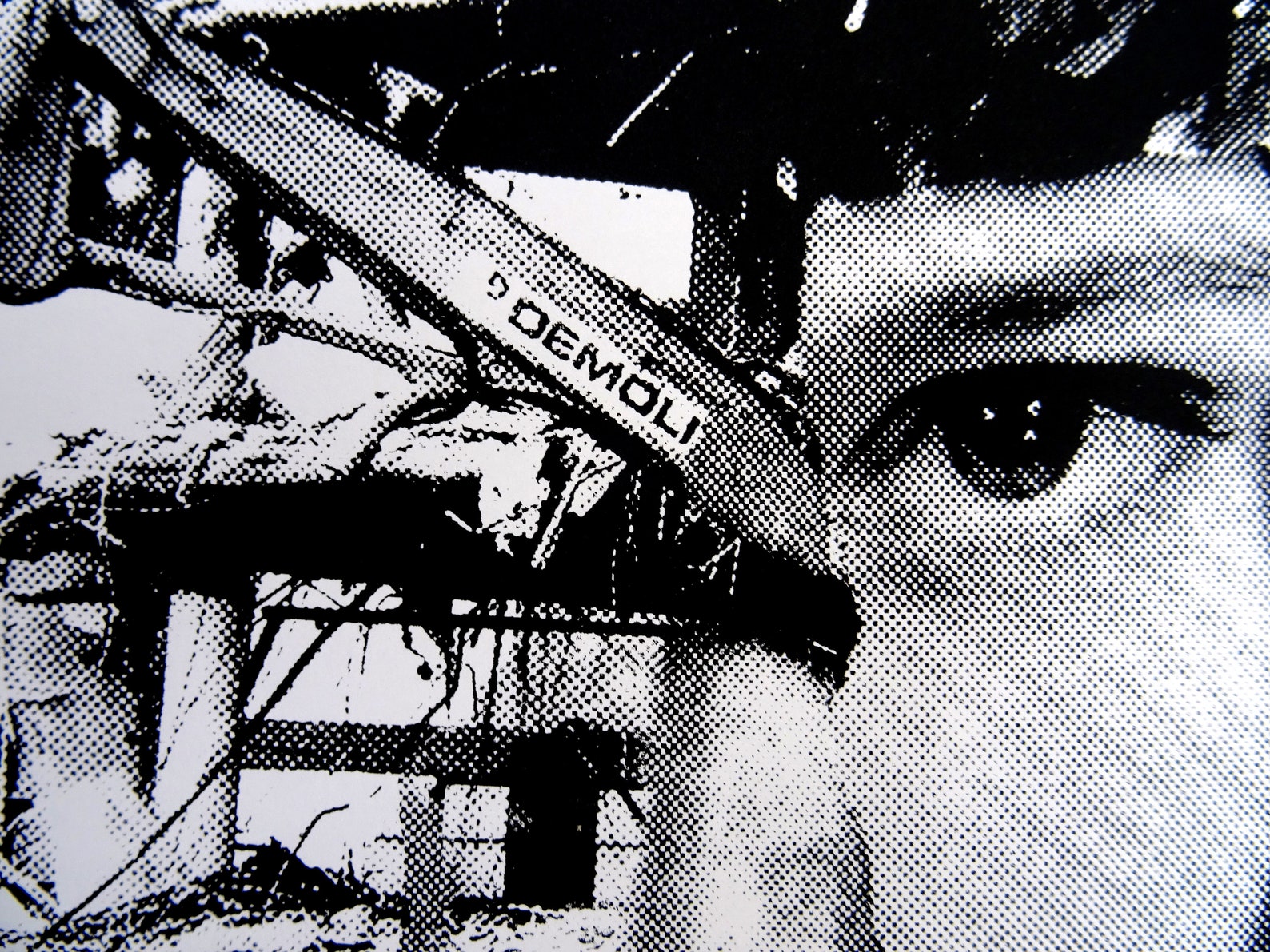 Screen Print Collage, Photomontage, Portrait/ Industrial - Etsy