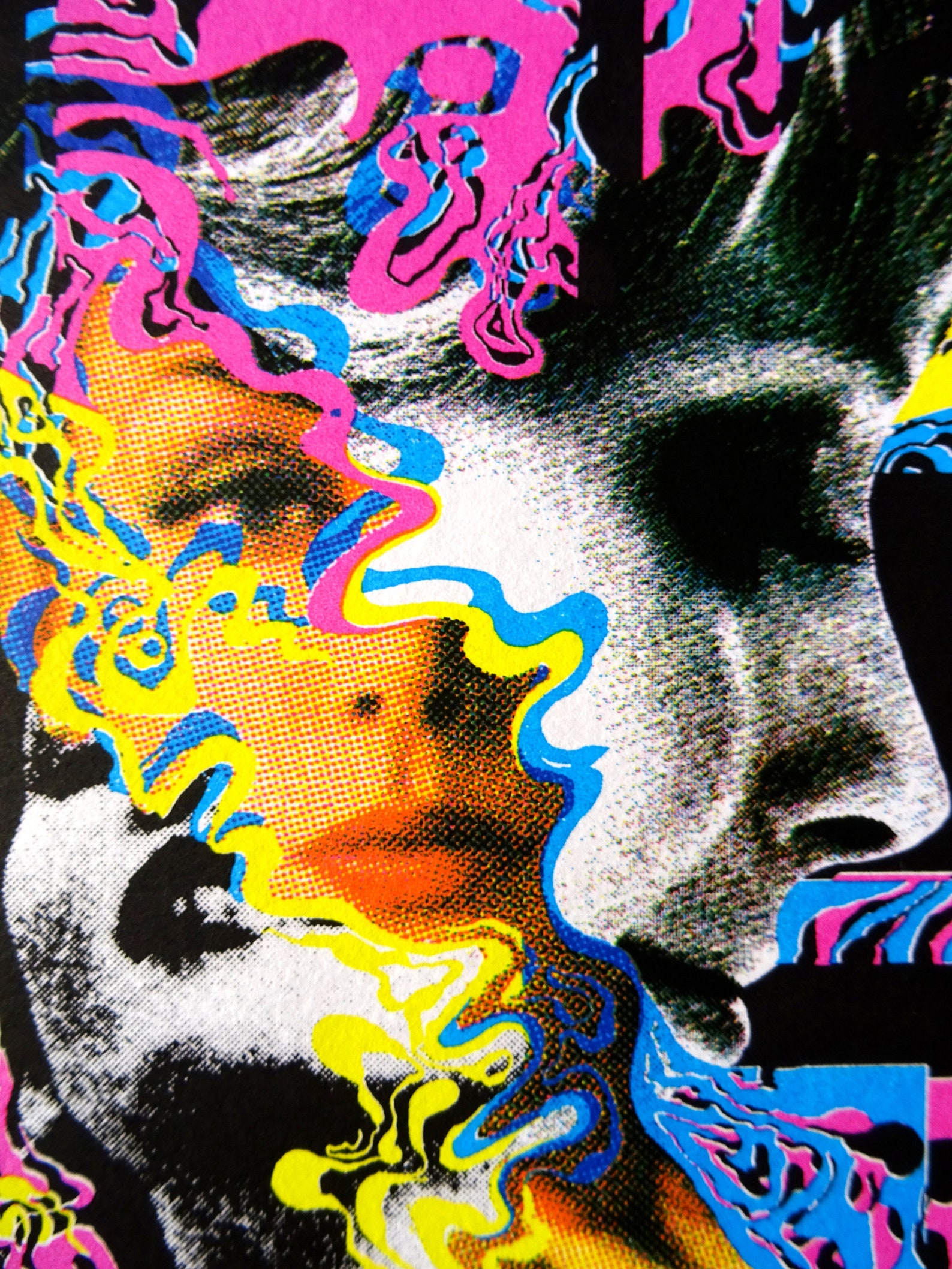 CMYK Screenprint , Psychedelic Collage - Etsy