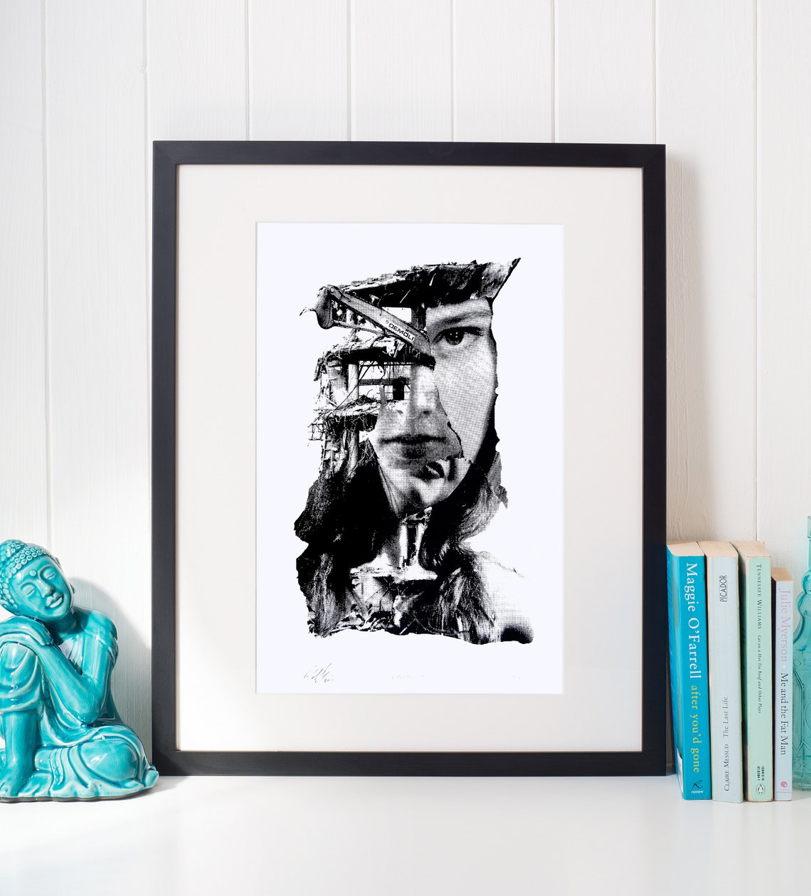 Screen Print Collage, Photomontage, Portrait/ Industrial - Etsy
