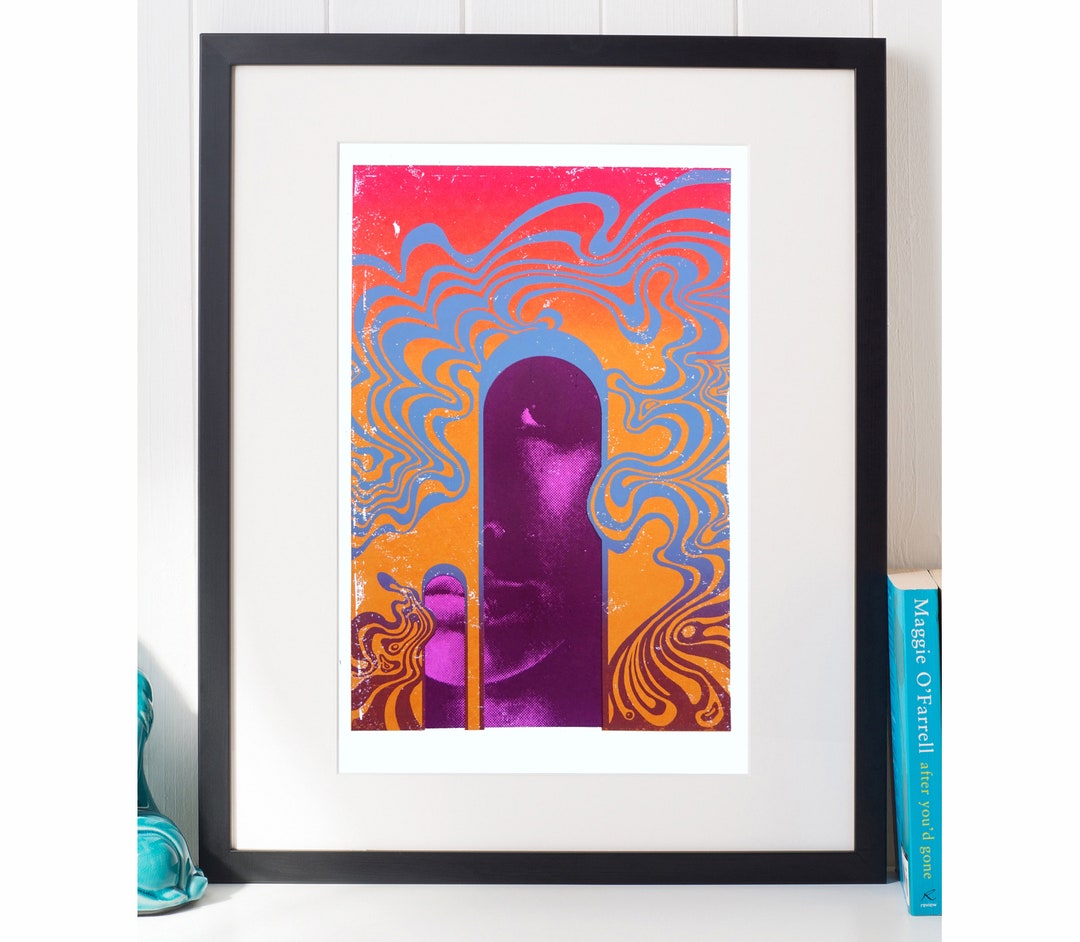 Psychedelic Screenprint 2 - Etsy