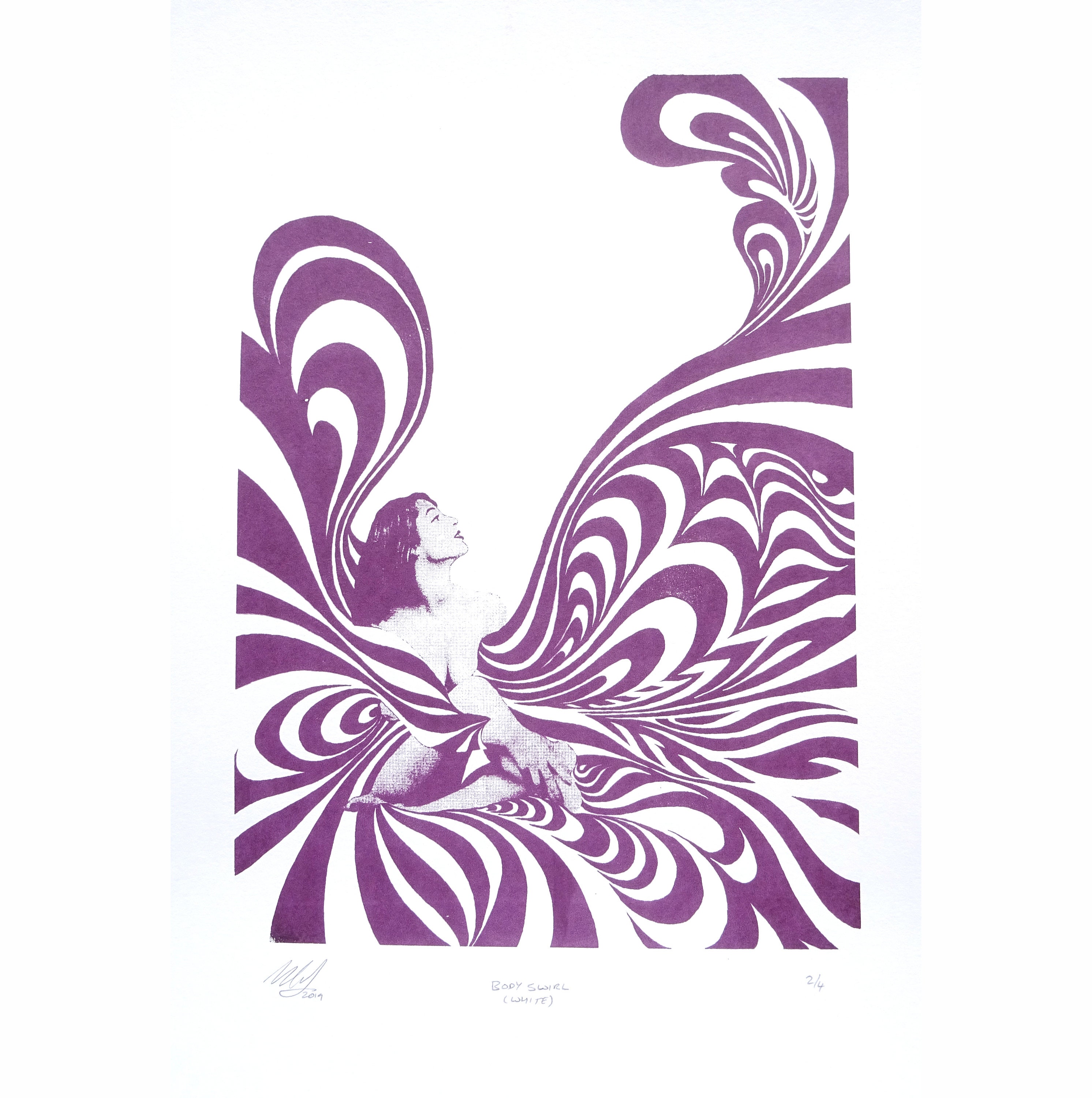 Body Swirl Screen Print - Etsy