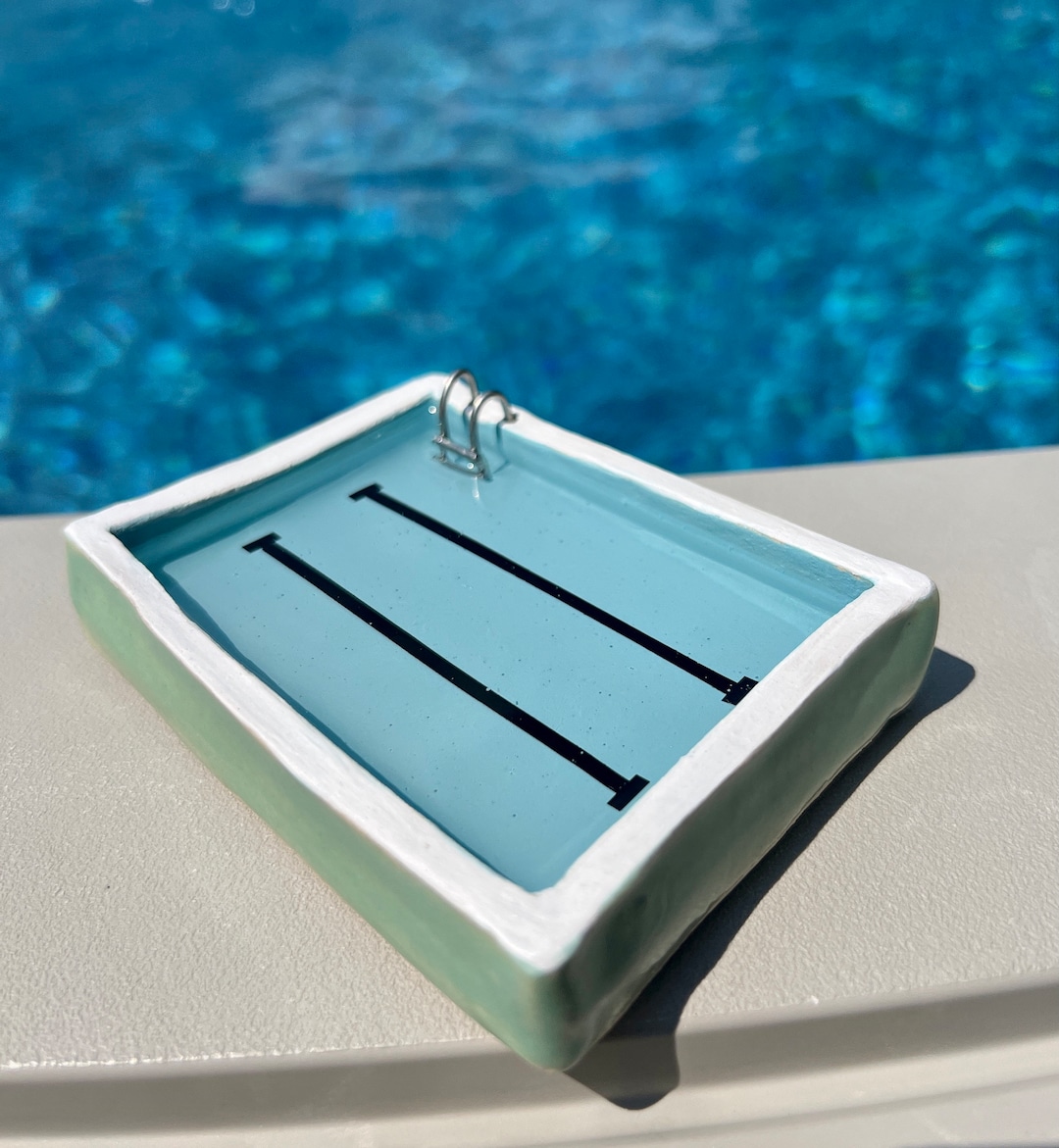 Miniature Swimming Pool Sculpture, Ceramic Lap Pool Cool Pool #188 - Etsy