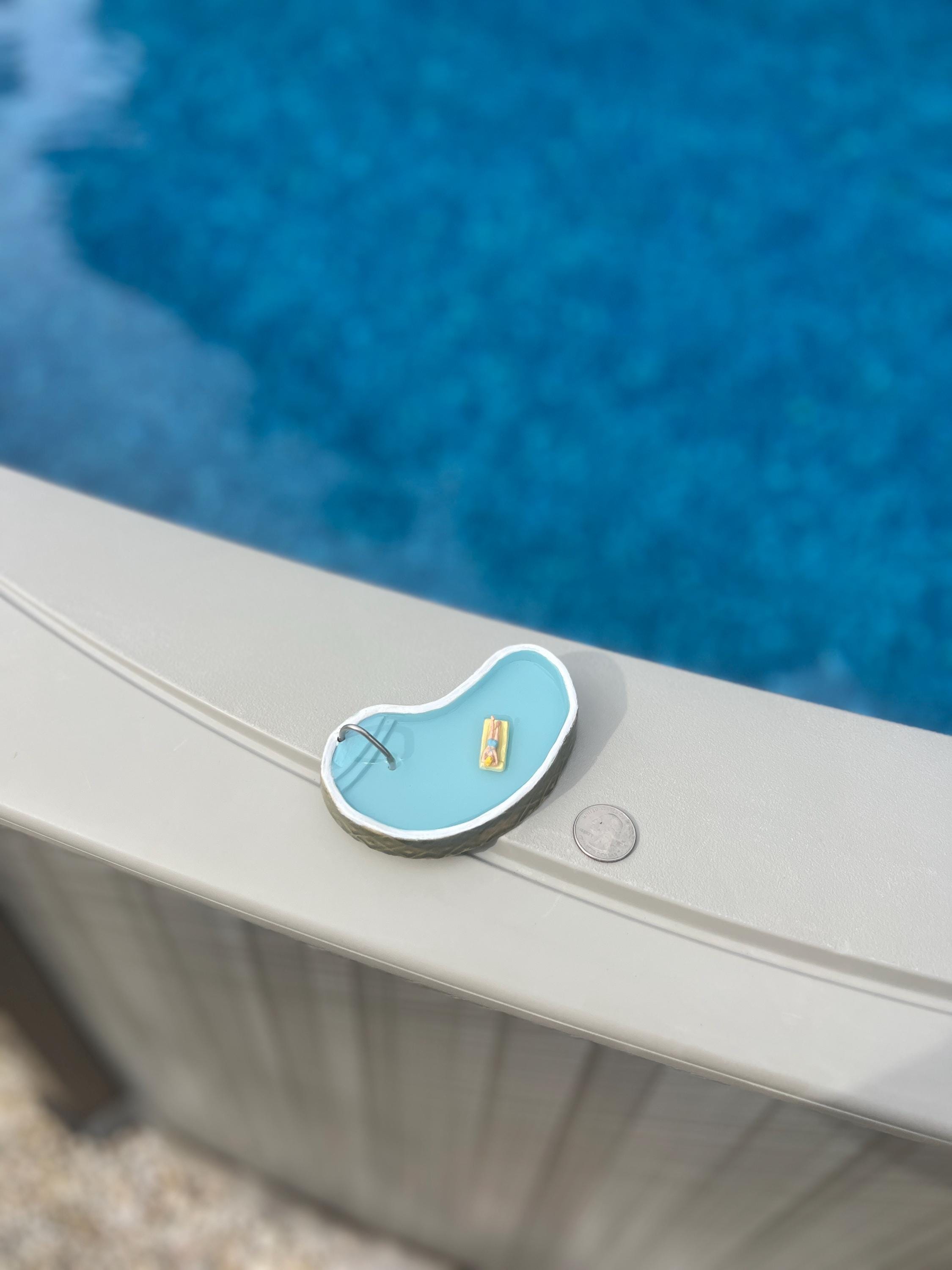 Miniature Ceramic Kidney Pool Sculpture: Turquoise Glaze, Signed Art - Etsy