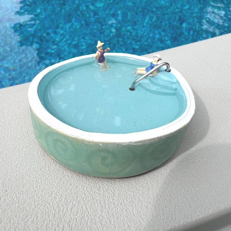 Ceramic Swimming Pool Sculpture: Summer Solstice Mini Art Pool - Etsy