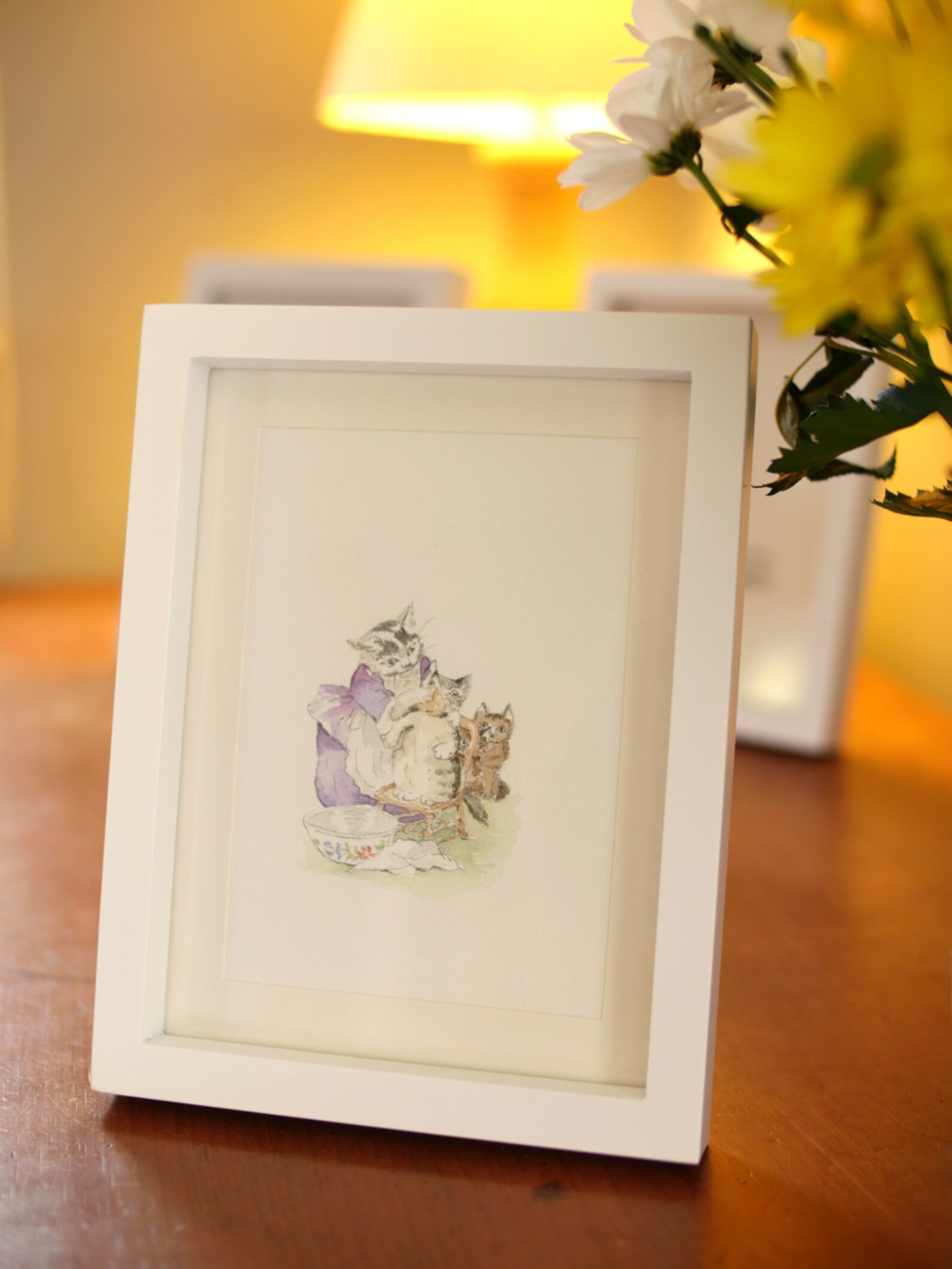 Hand Painted Original of Beatrix Potter's Cat Painting, Tabitha ...