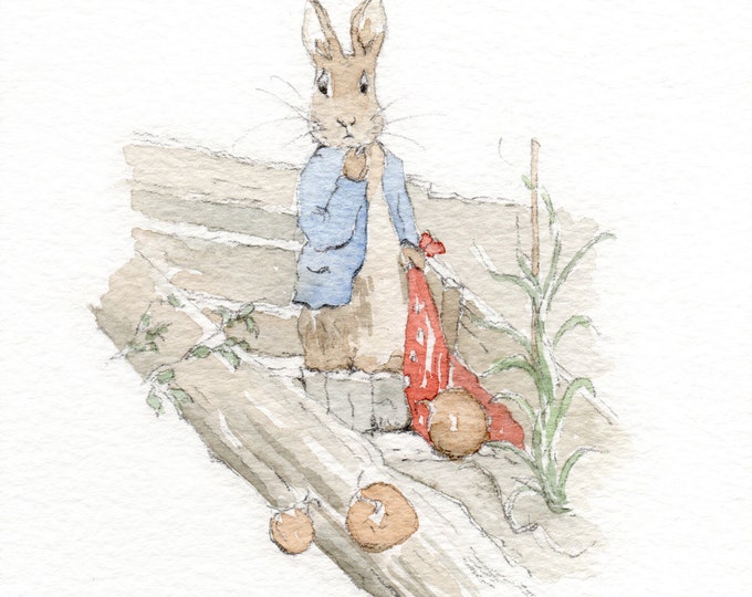 Hand Painted Original Beatrix Potter's Peter Rabbit - Etsy