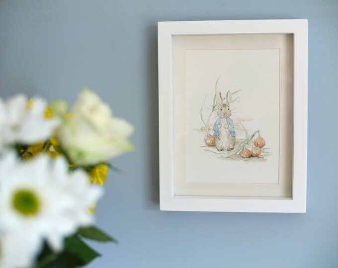 Hand Painted Original Beatrix Potter's Peter Rabbit With - Etsy