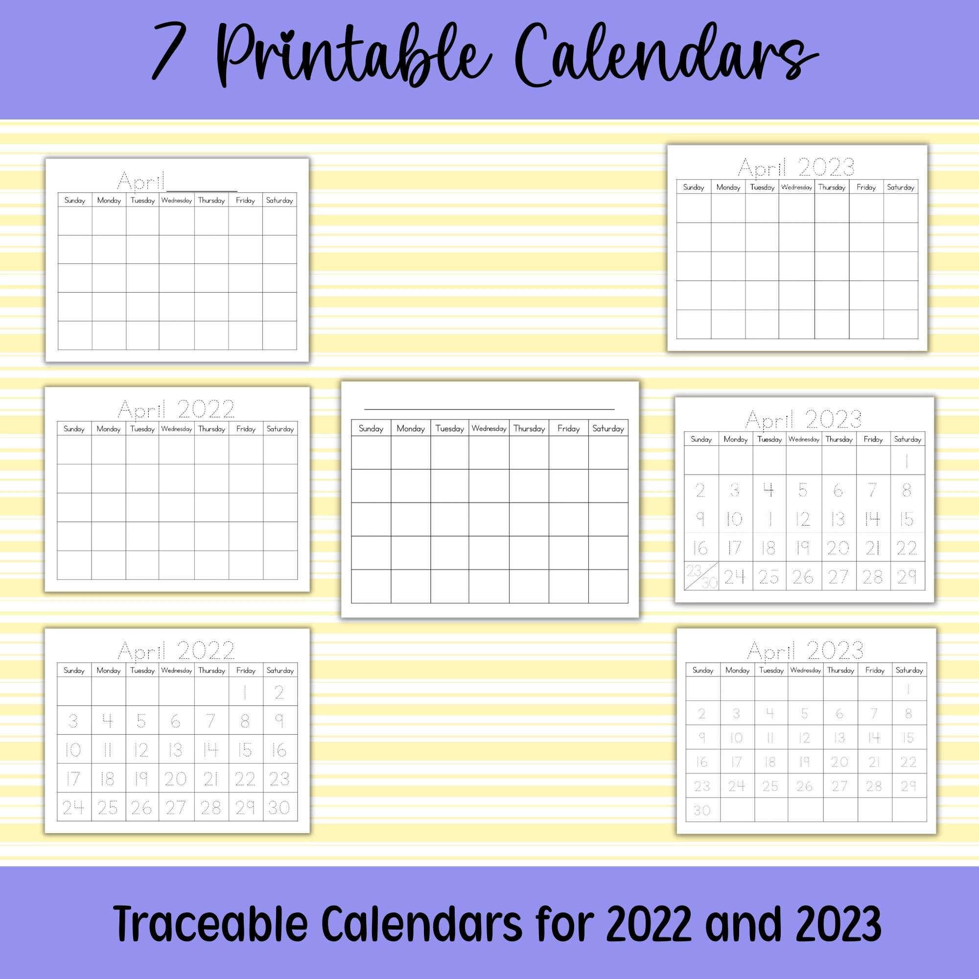 April Printable Classroom Calendar Set | Easter Theme | Pocket Chart ...