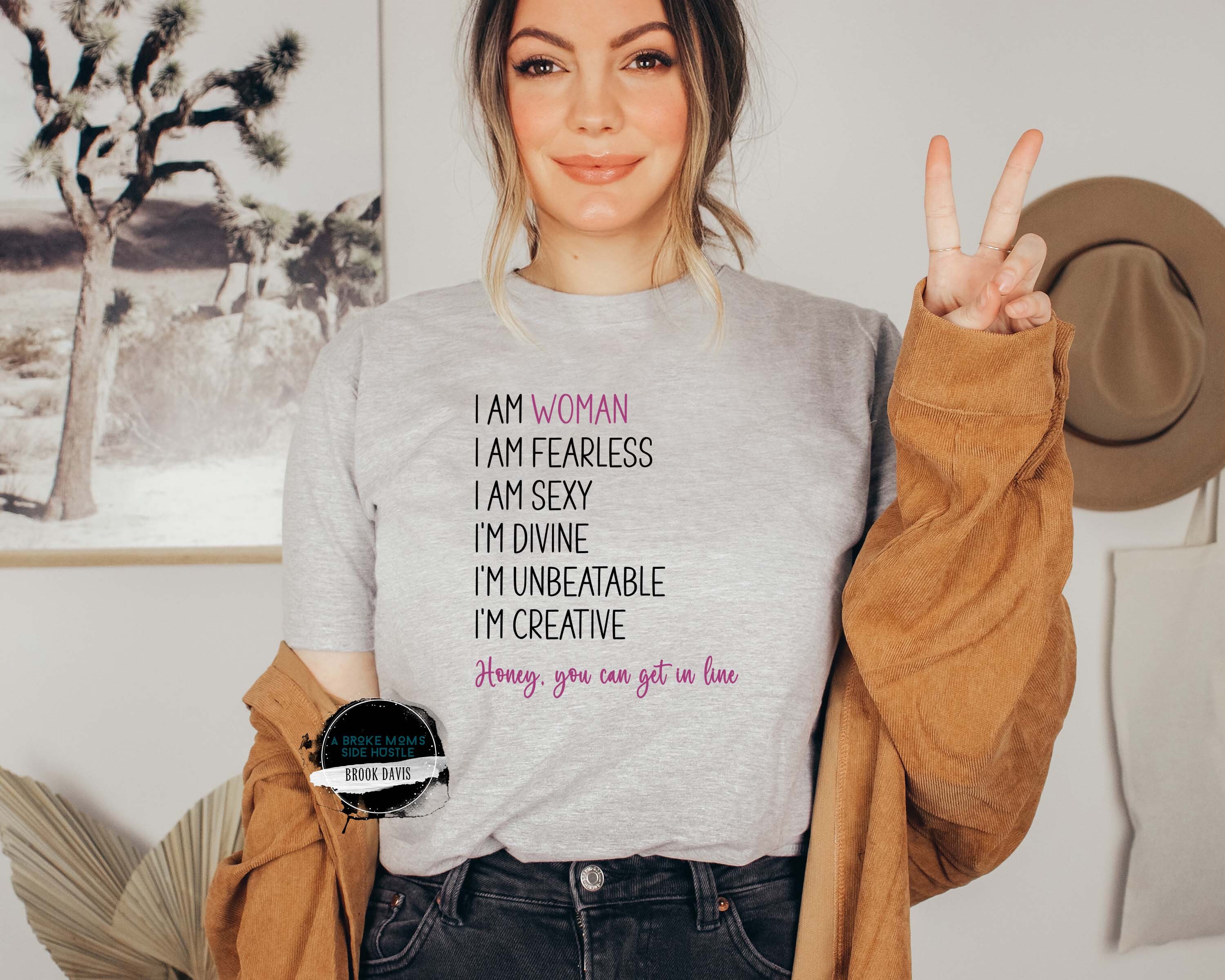 I Am Woman PNG File - Etsy