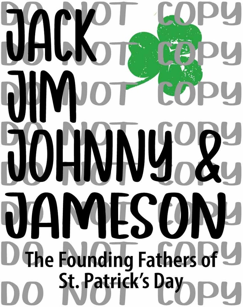 Jack, Jim, Johnny, & Jameson PNG - Etsy