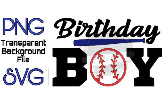 Baseball Birthday Boy SVG PNG File | Etsy