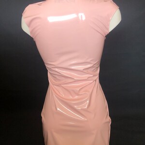 Blush Pink Pvc Nurse Uniform,outfit,costume, Dress With Hat - Etsy