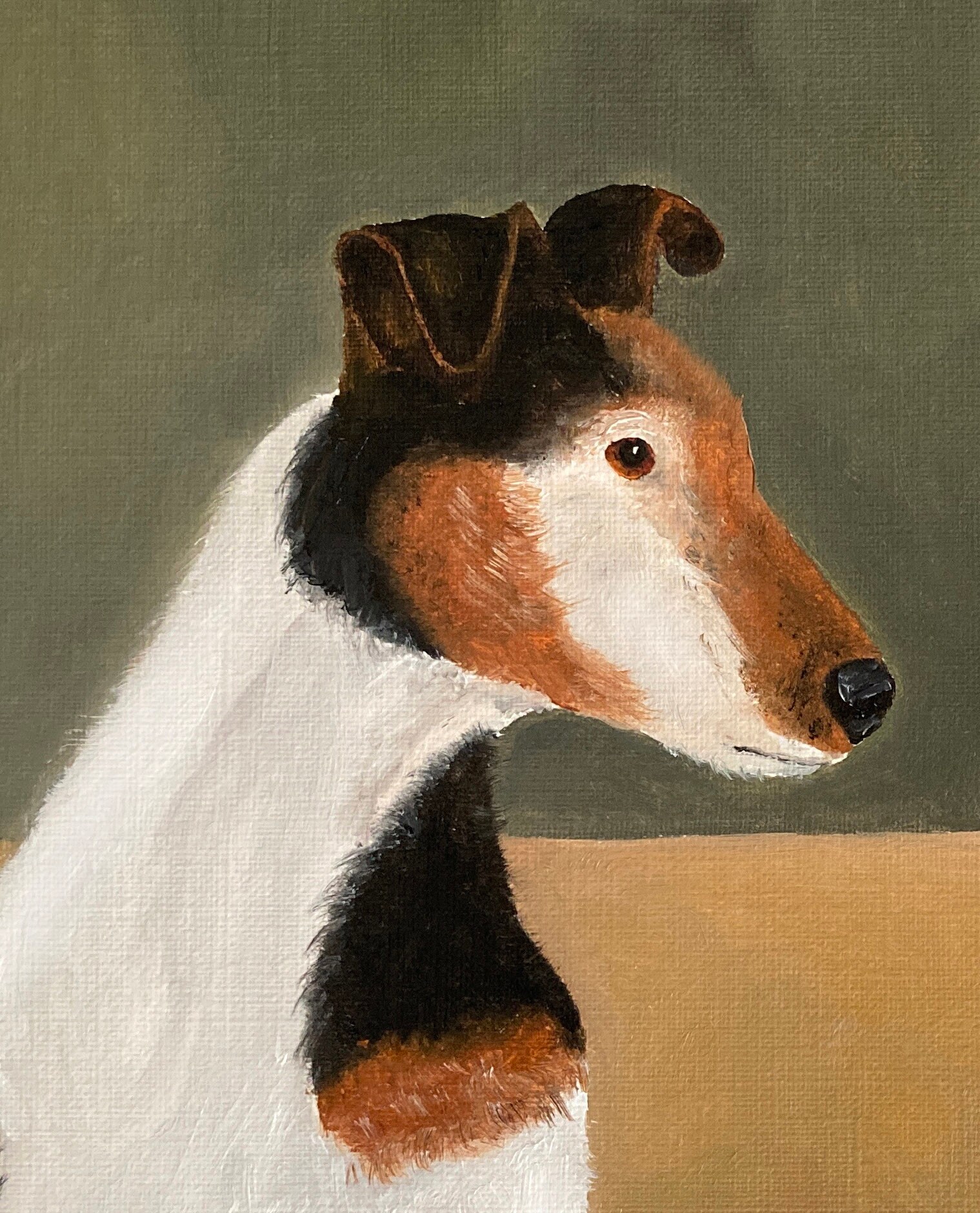 Fox Terrier Dog With Viscacha Art Print, Whimsical Dog Wall Art, Kids ...