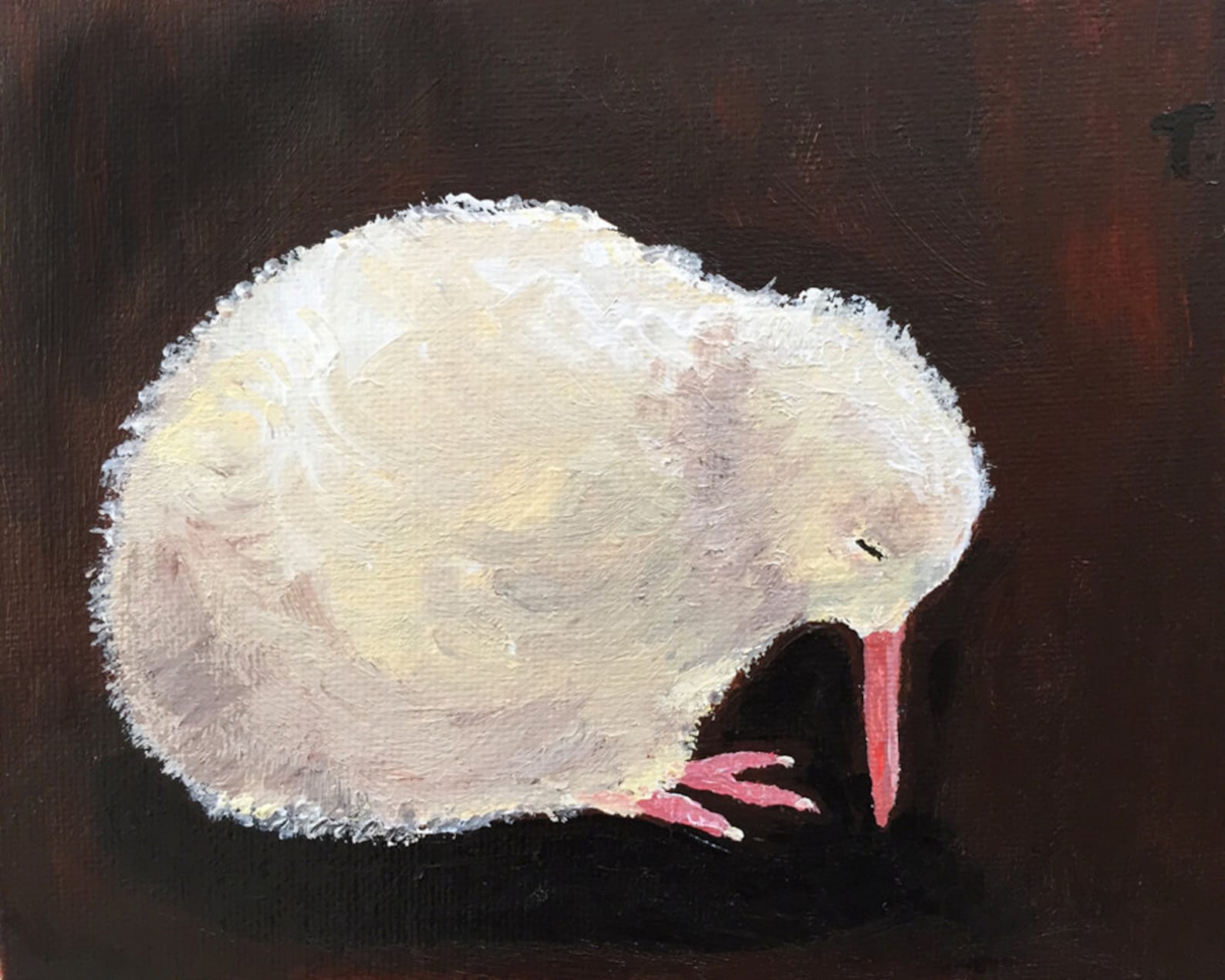 Kiwi Bird Art Print, Kiwi Painting, Original Bird Print, Whimsical Baby ...