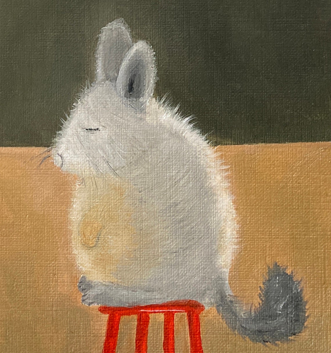 Fox Terrier Dog With Viscacha Art Print Whimsical Dog Wall - Etsy