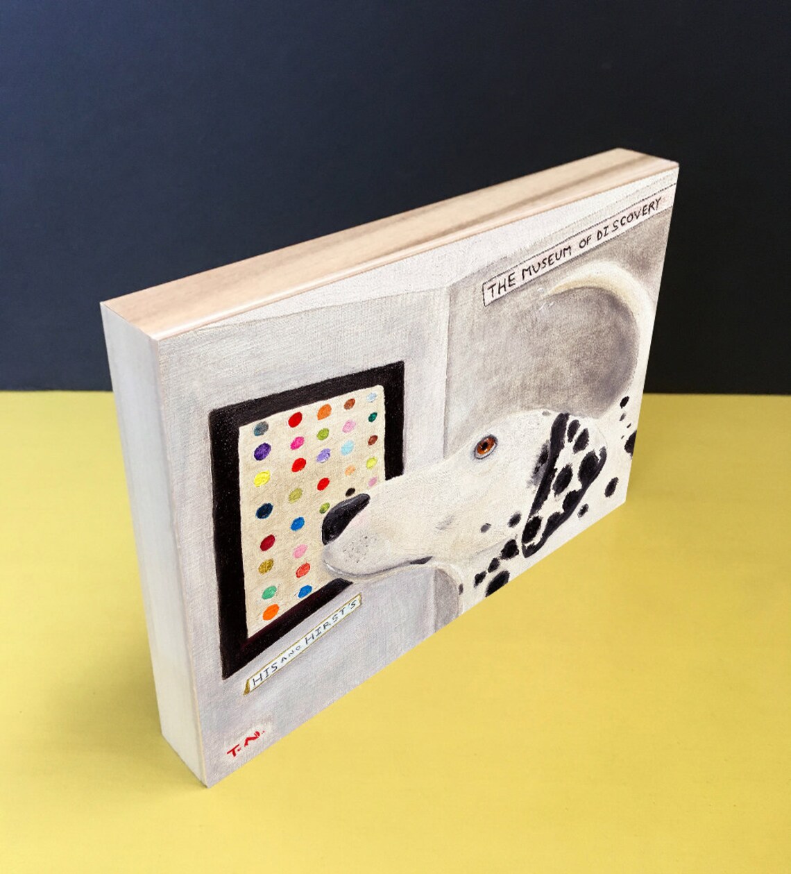 Dog Print of Dalmatian Seeing Colored Spots for First Time - Etsy