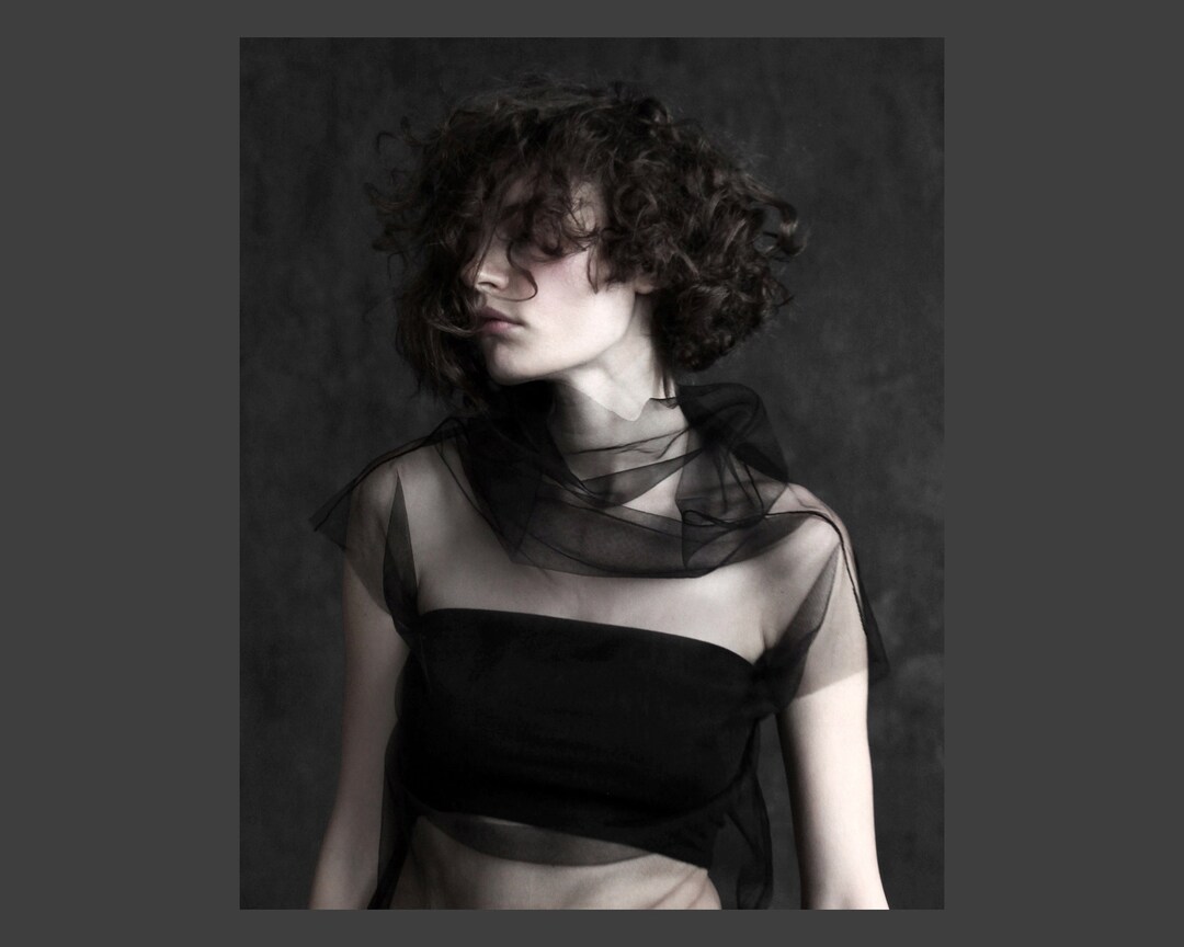 Gothic Mesh Top Black Sheer Mesh Turtleneck Top - Etsy