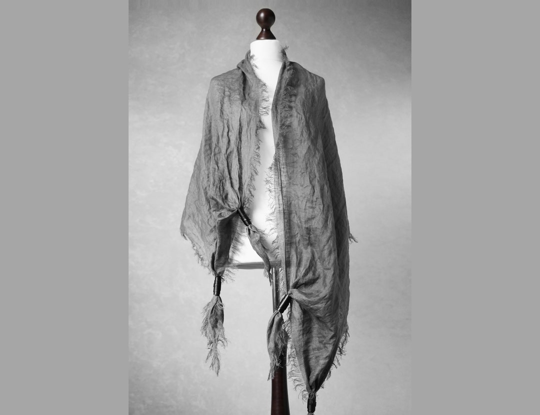 Distressed Scarf Shawl Dystopian Post Apocalyptic Shawl Wrap Burning ...