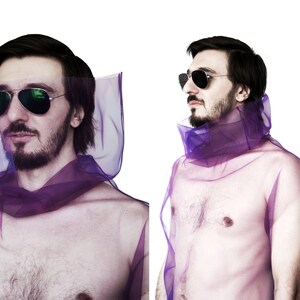 Goth Punk Rave Techwear Club Wear Transparent Sheer Top - Etsy