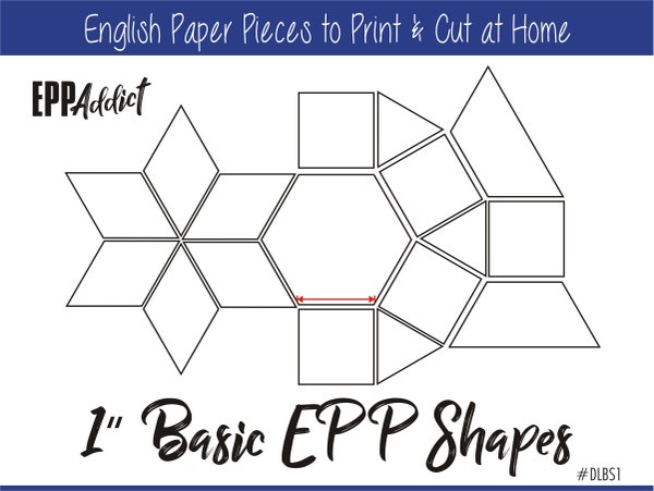 English Paper Piecing WAVES Pattern, EPP Templates PDF - Etsy Canada