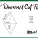 60 Degree Diamond Cut Files for English Paper Piecing | 6 Point Star ...