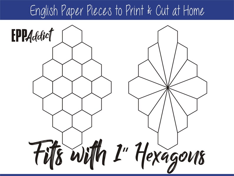 1 Print at Home Dodecagon Block Shapes for English Paper - Etsy