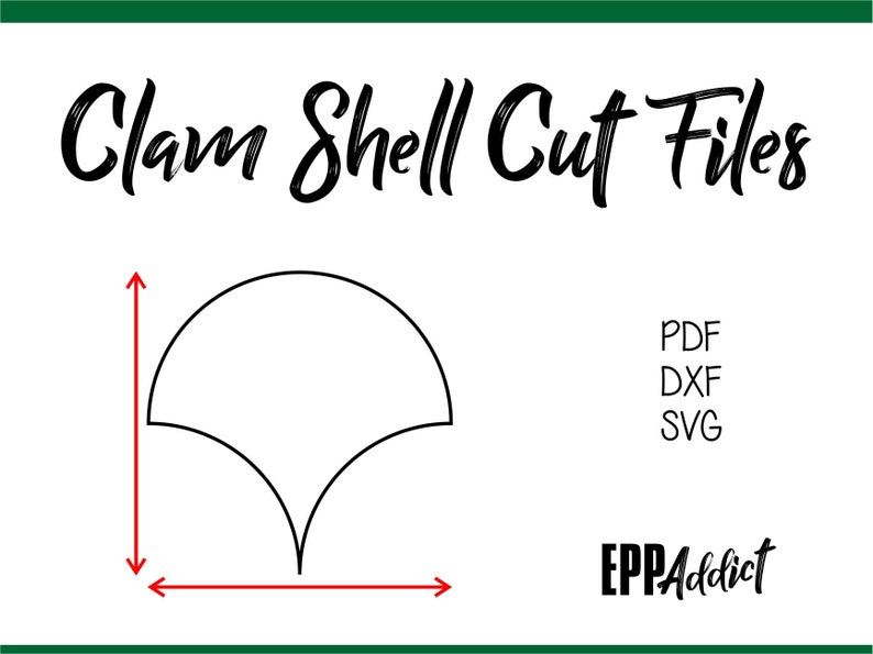 Clam Shell Cut Files for English Paper Piecing SVG DXF - Etsy